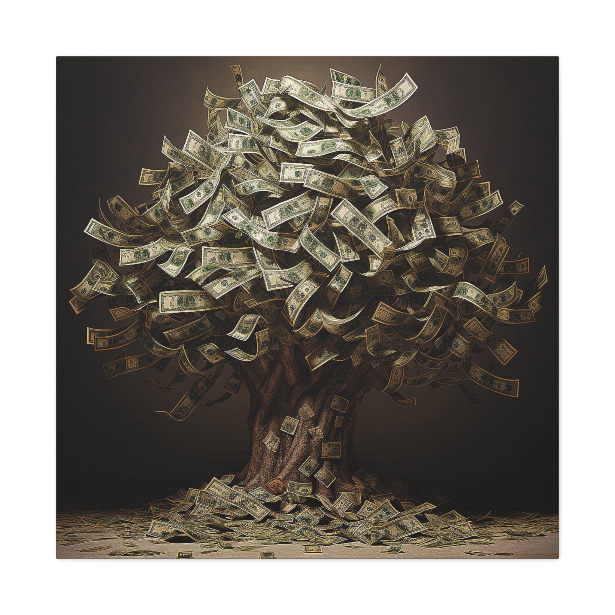 Money Tree Wall Art Money Tree Canvas Beautiful Canvas Print ...