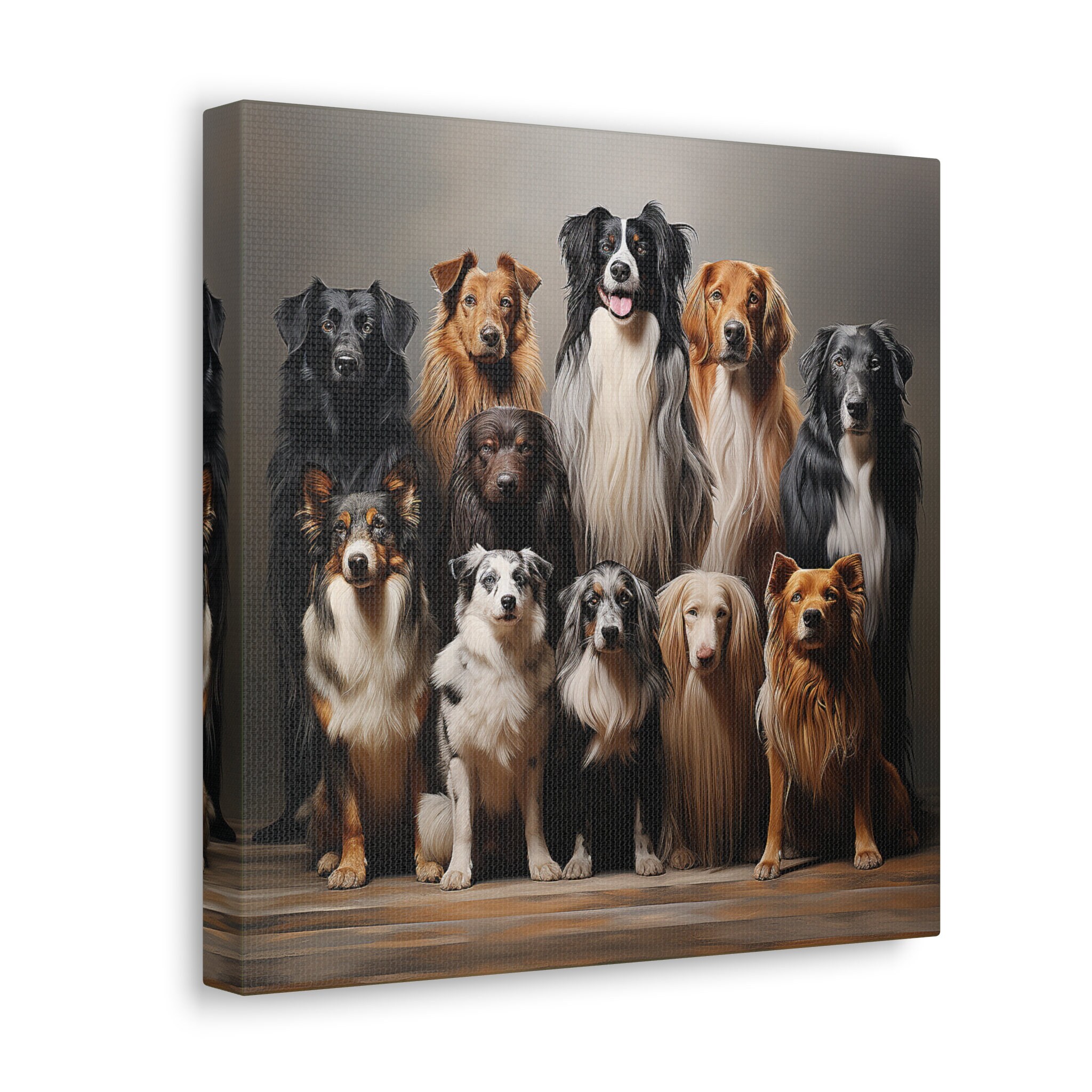 Dog Pack Canvas Beautiful Dog Pack Wall Art Gift Dog Pack Canvas Gift ...