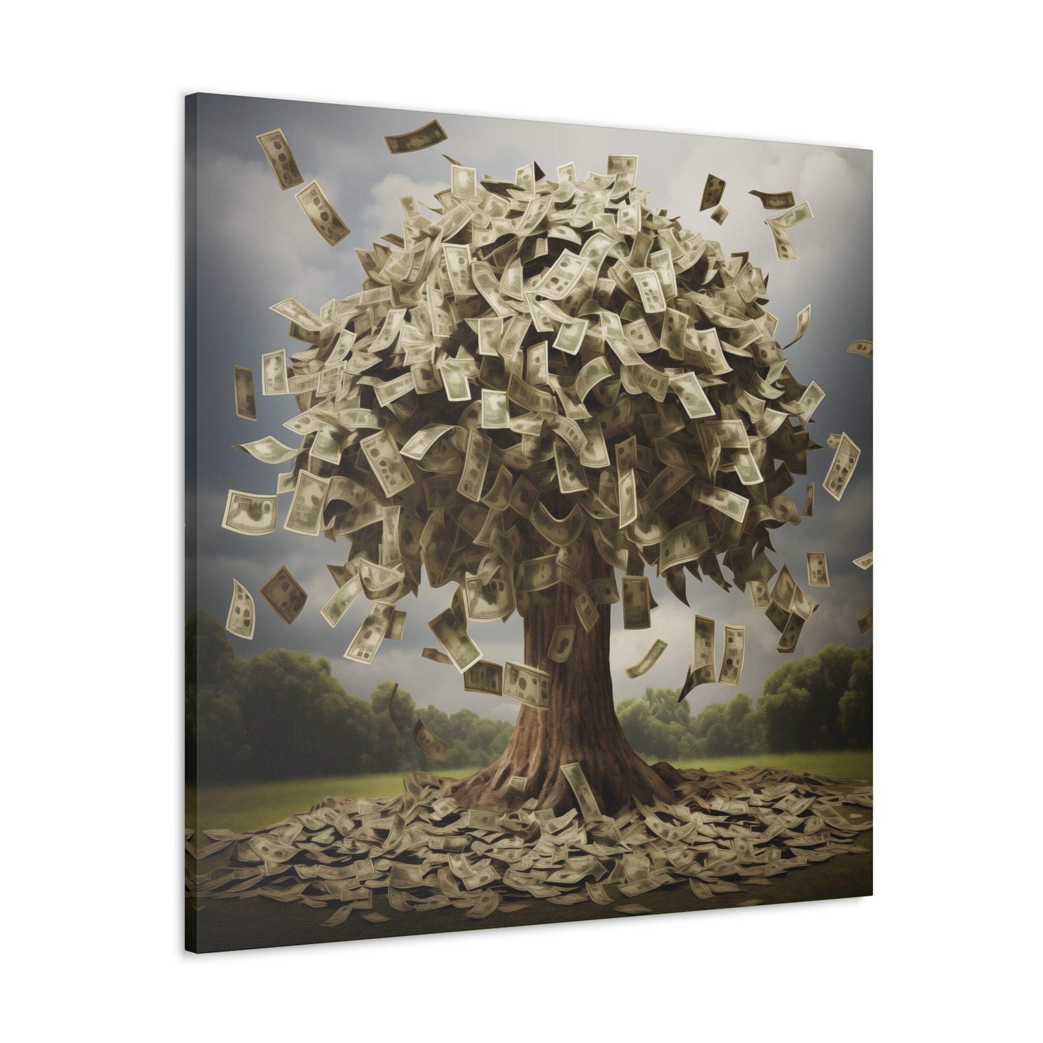 Money Tree Wall Art Money Tree Canvas Gift for Coin Collector Rare Coin ...