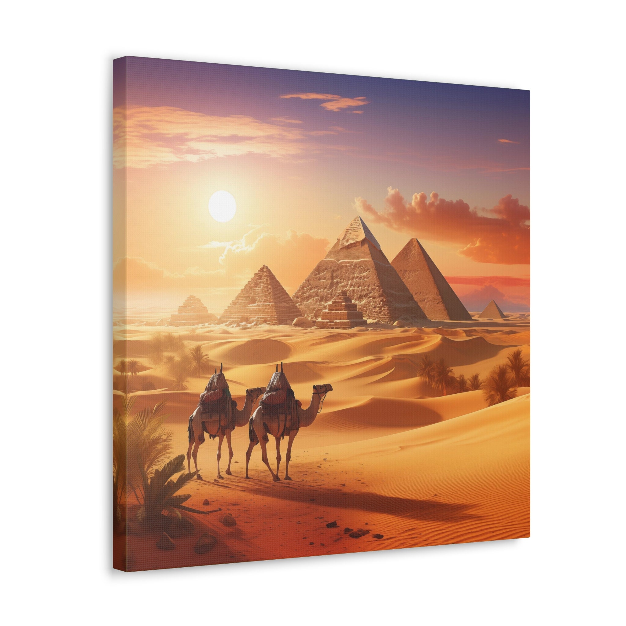 Egyptian Pyramids Wall Art Wall Art Egyptian Pyramids Lovers Gift ...