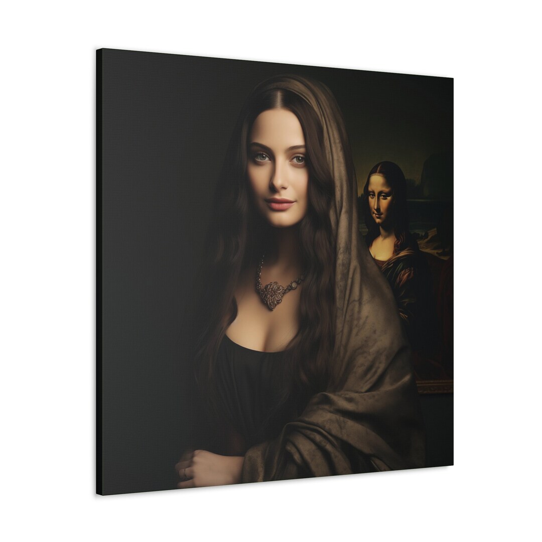 Mona Lisa Da Vinci Style Canvas Art Leonardo Style Print Wall Decor ...