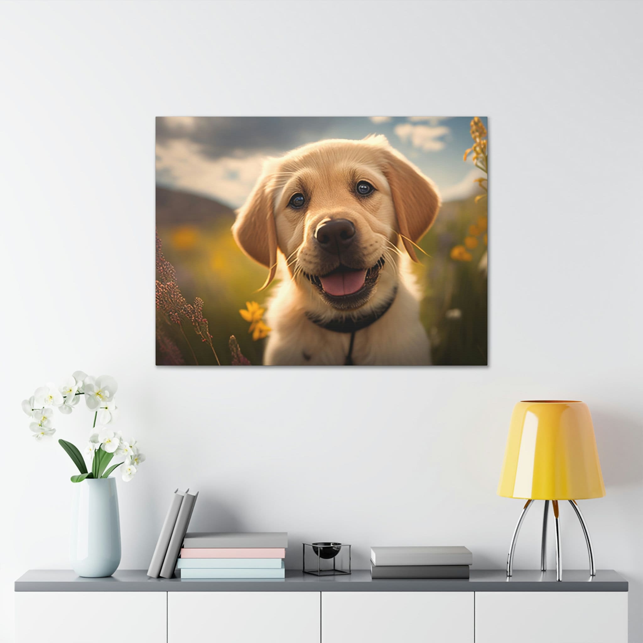 Labrador Print Poster of Labrador Puppy Cavas Print of Beautiful Lab ...