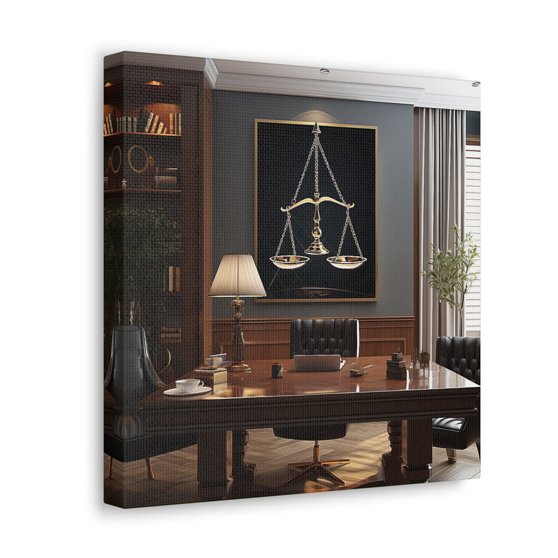 Law Office Canvas Wall Art Lawyer Office Canvas Art Law Office Gift ...