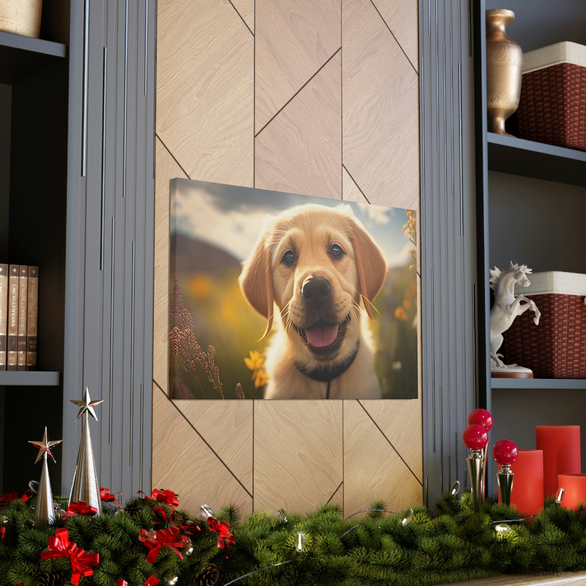 Labrador Print Poster of Labrador Puppy Cavas Print of Beautiful Lab ...