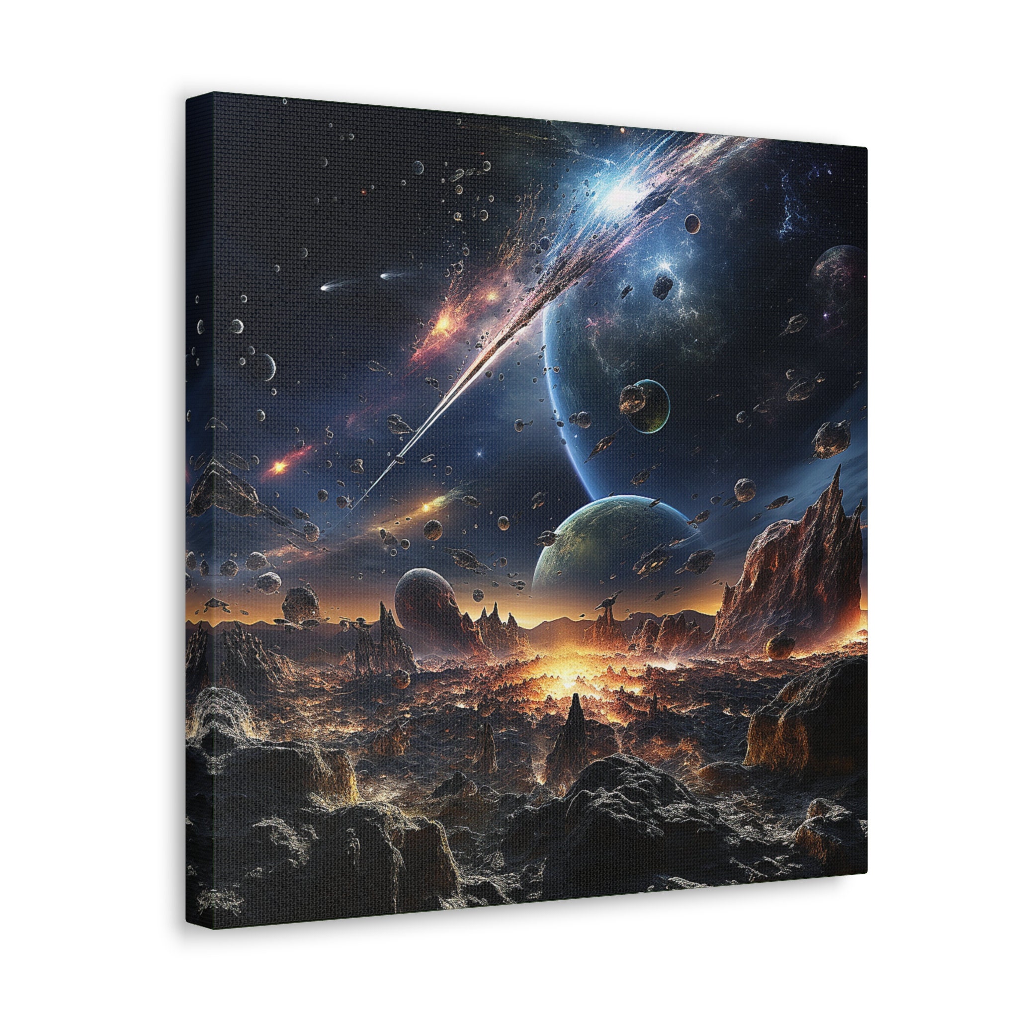 Galactic Bliss Deep Space Celestial Canvas Cosmic Wall Decor Astral ...