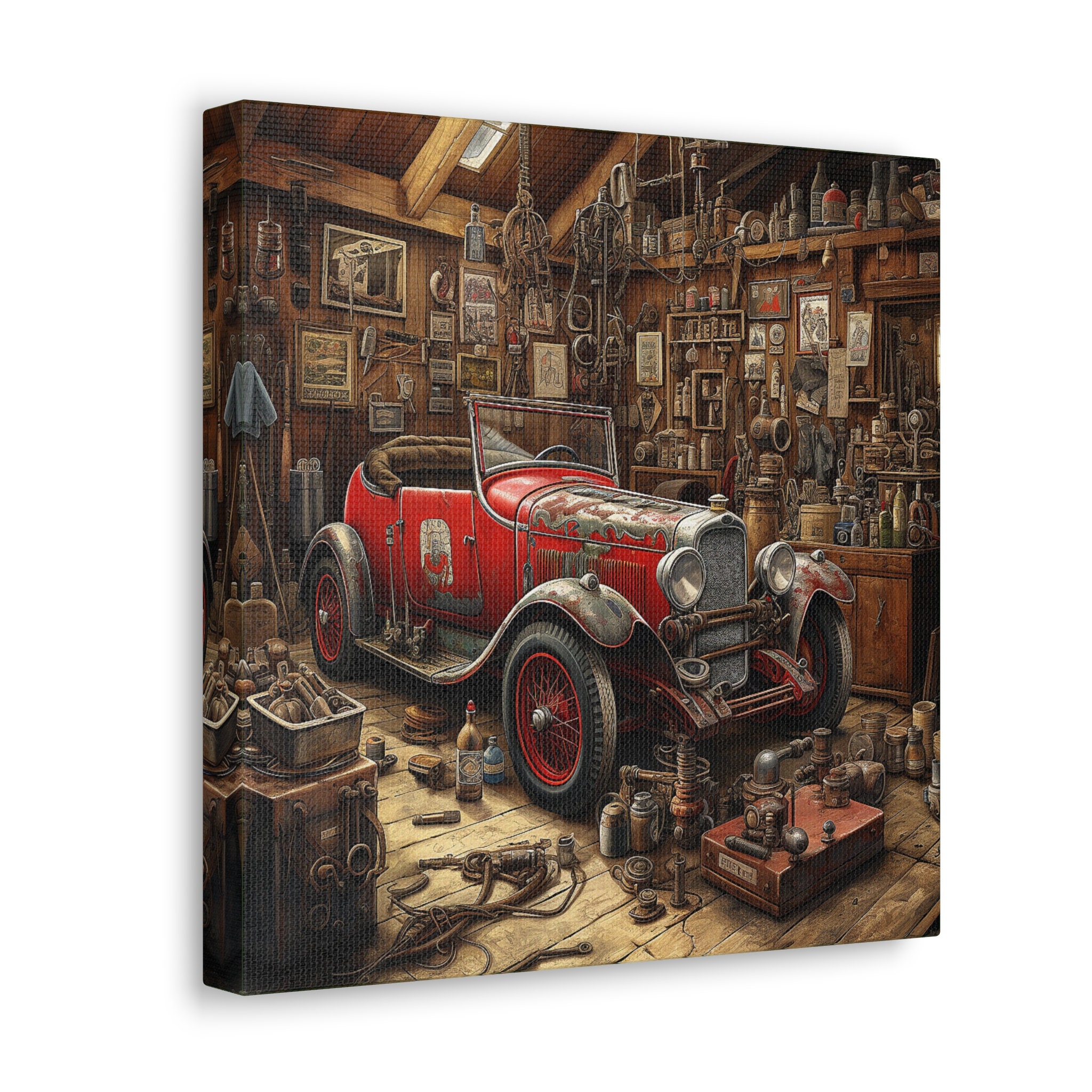 Mechanic Canvas Wall Art Mechanic Shop Canvas Art Mechanic Shop Gift ...