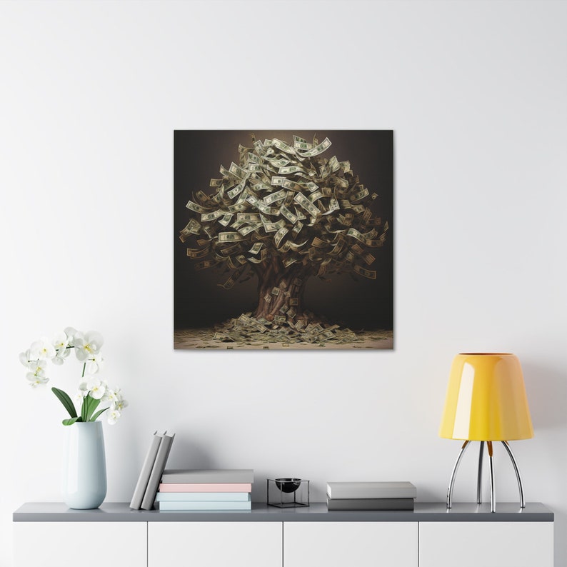 Money Tree Wall Art Money Tree Canvas Beautiful Canvas Print ...