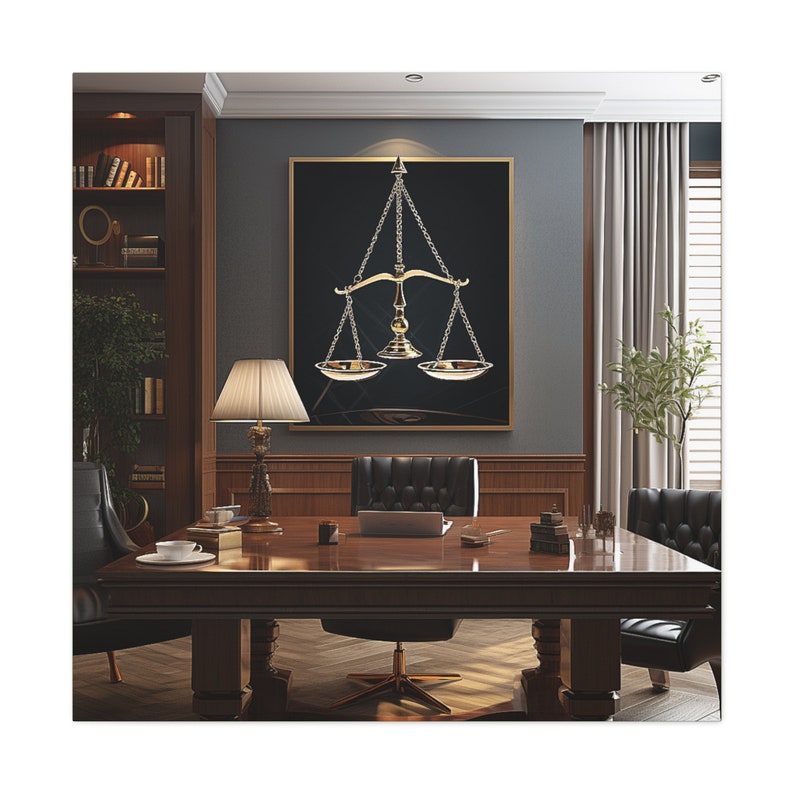Law Office Canvas Wall Art Lawyer Office Canvas Art Law Office Gift ...