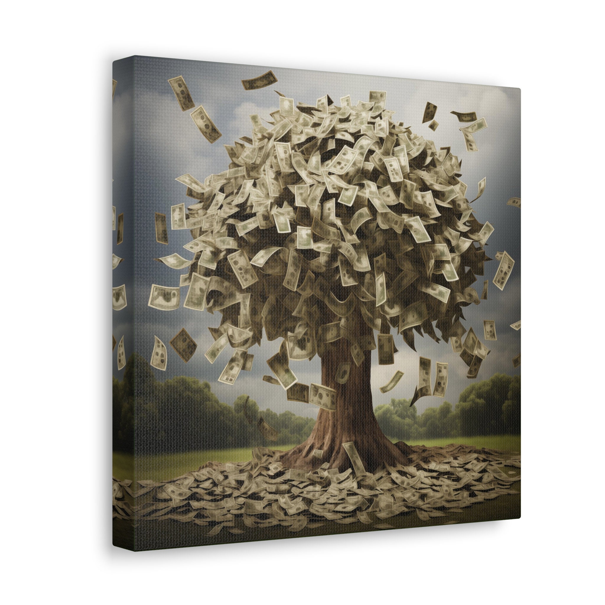 Money Tree Wall Art Money Tree Canvas Gift for Coin Collector Rare Coin ...