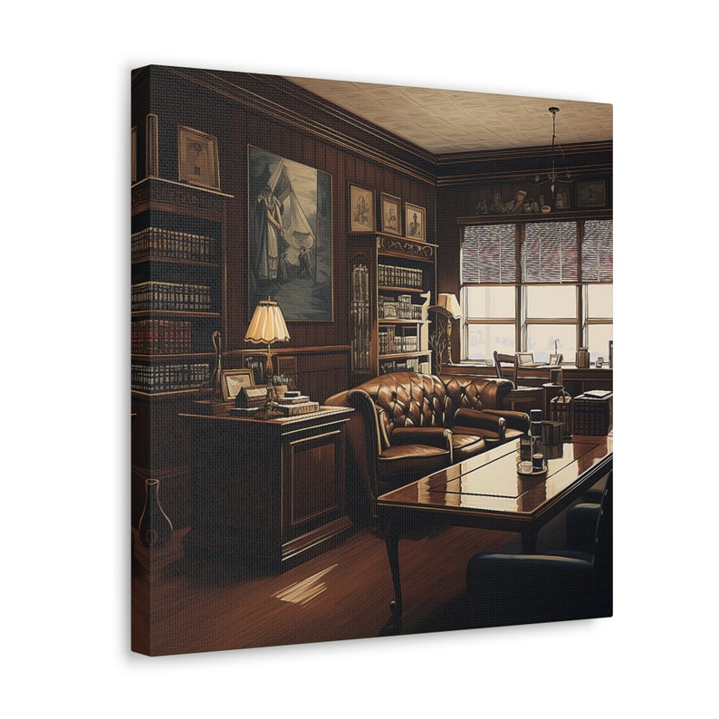 Law Office Canvas Wall Art Law Office Canvas Art Lawyer Office - Etsy