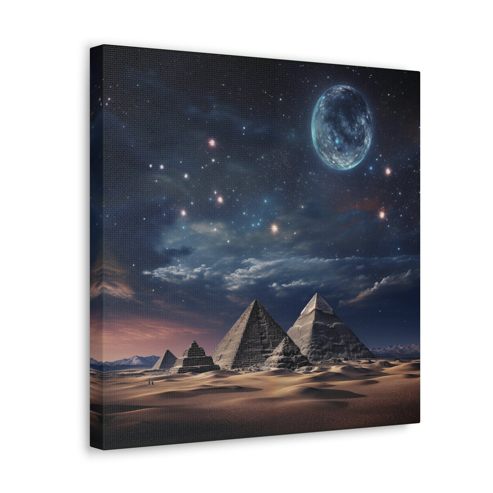 Egyptian Pyramids Canvas Wall Art for Egyptian Pyramids Lovers Egyptian ...