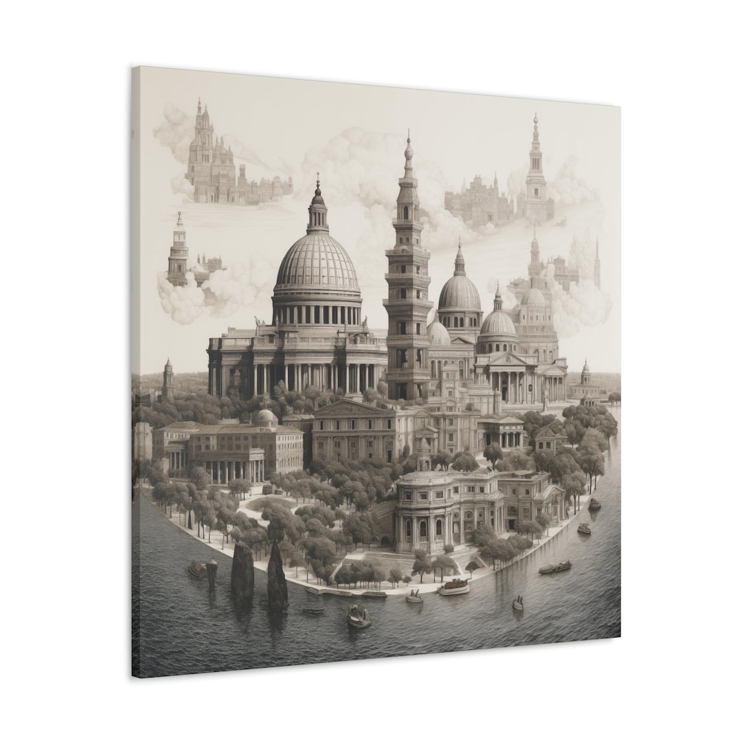 Ancient Cities Canvas Wall Art Decor Urban Landscape Historical Vibes ...