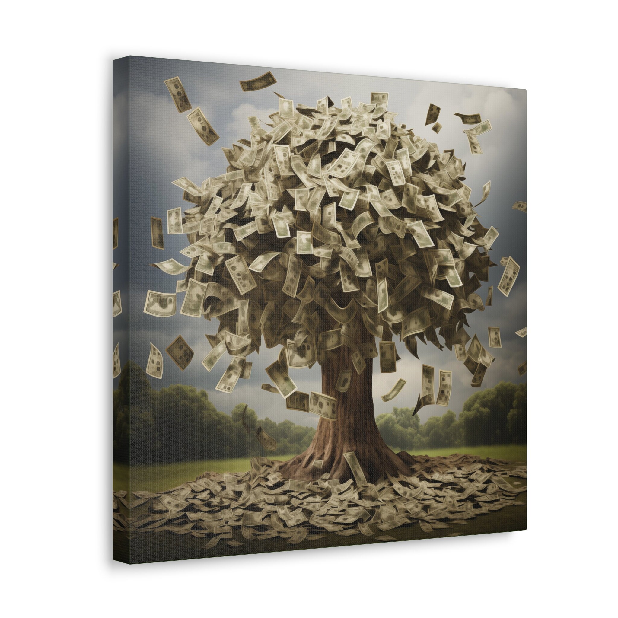 Money Tree Wall Art Money Tree Canvas Gift for Coin Collector Rare Coin ...