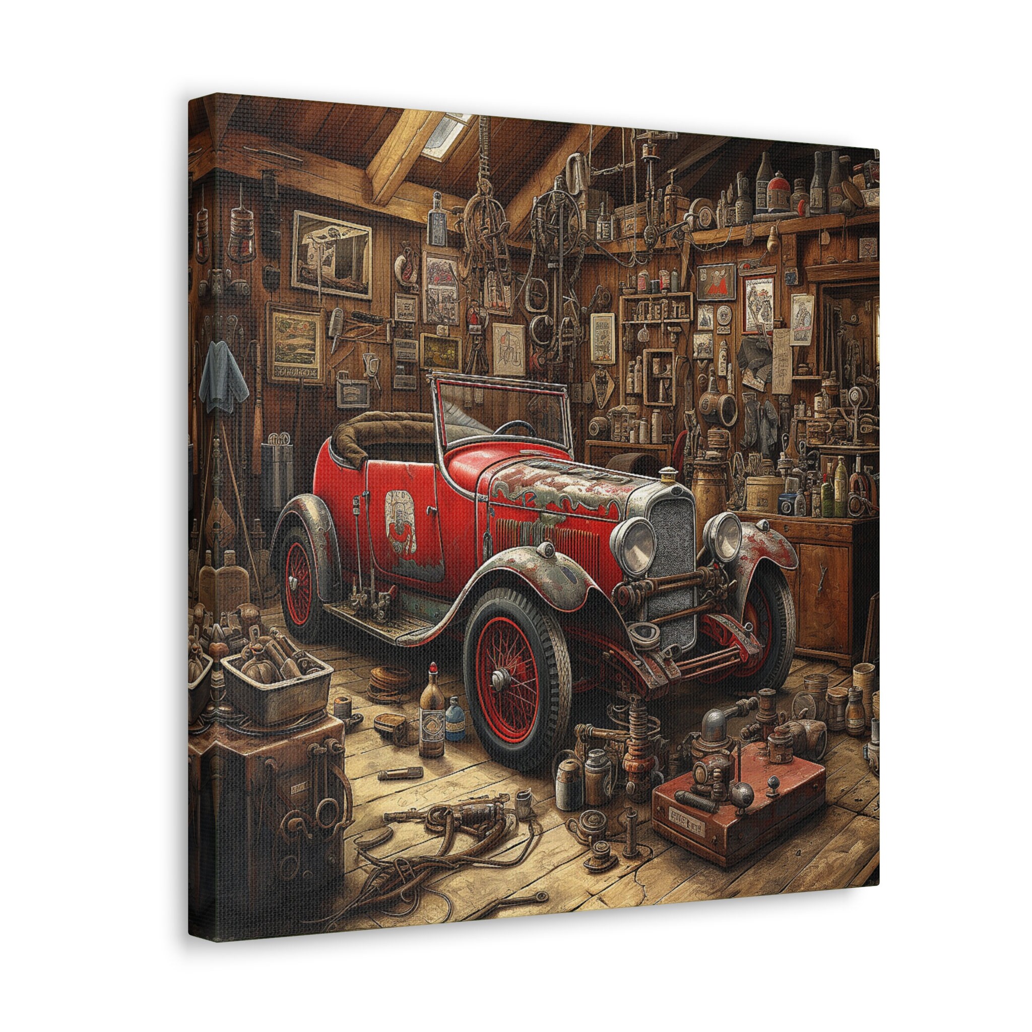Mechanic Canvas Wall Art Mechanic Shop Canvas Art Mechanic Shop Gift ...