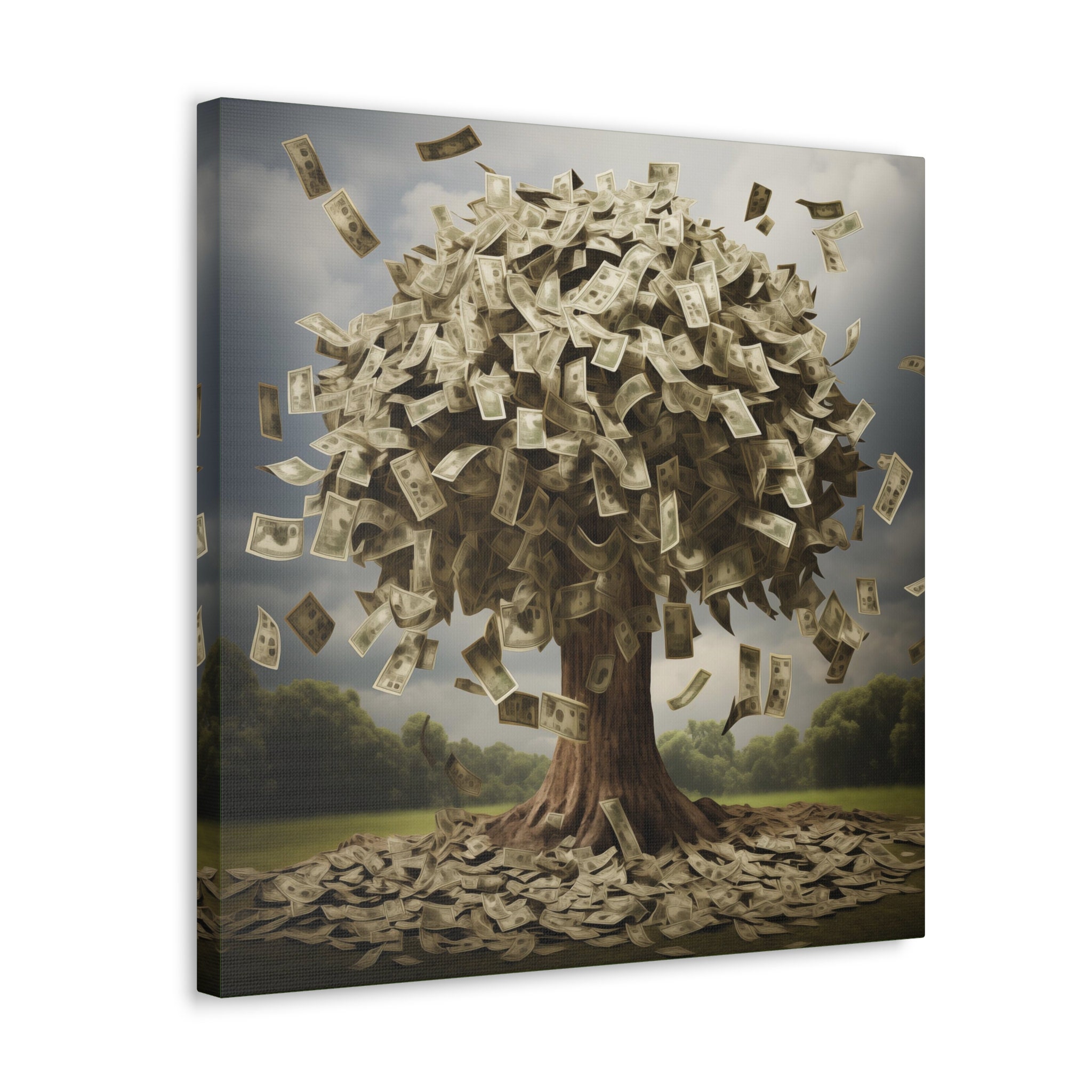 Money Tree Wall Art Money Tree Canvas Gift for Coin Collector Rare Coin ...