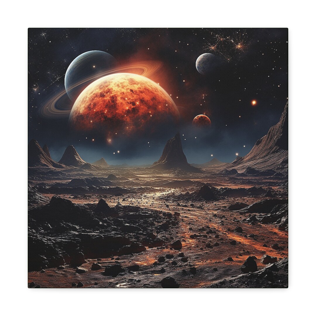 Deep Space Canvas Stars and Planets Wall Art Canvas Star Constellations ...