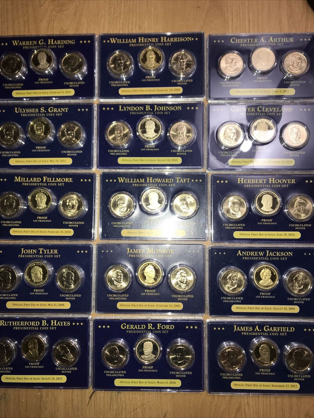 Presidential Dollar Sets P Presidential Dollar Set D Presidential ...