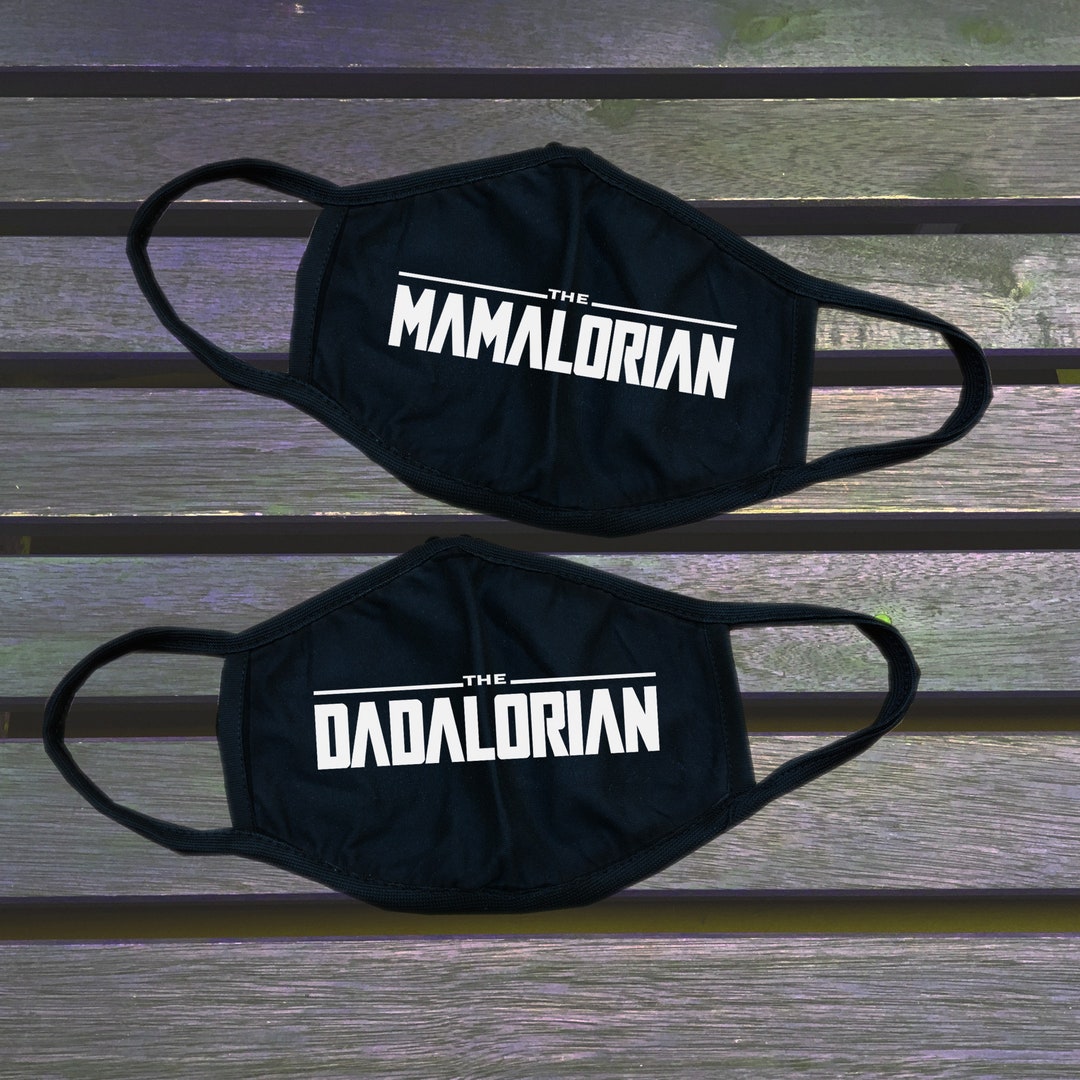 Mamalorian Dadalorian Masks, Mommy Daddy Mask | Matching Family ...