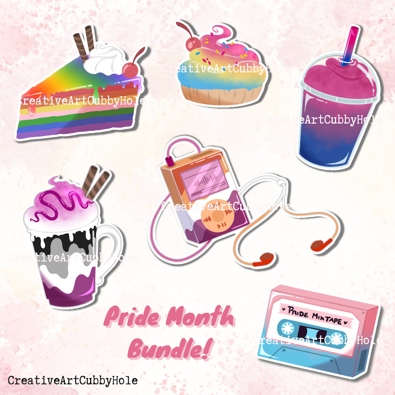 Digital LGBTQ & Pride Month Stickers - Etsy