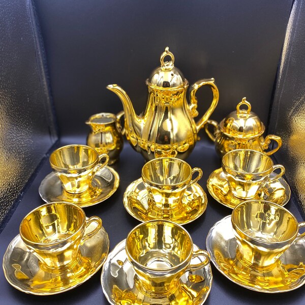Gold Tea Cups - Etsy