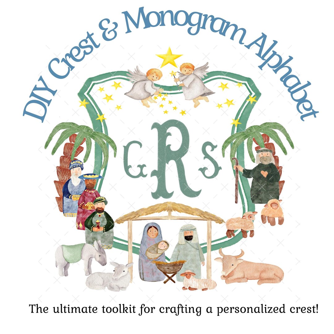 DIY CREST, Watercolor, DIY Stationery, Monogram, Mockingbird Florals ...