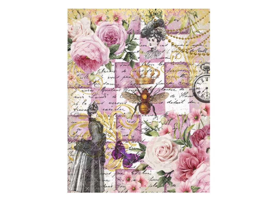 DECOUPAGE DIGITAL BUNDLE, Scrapbook Paper, Instant Download ...