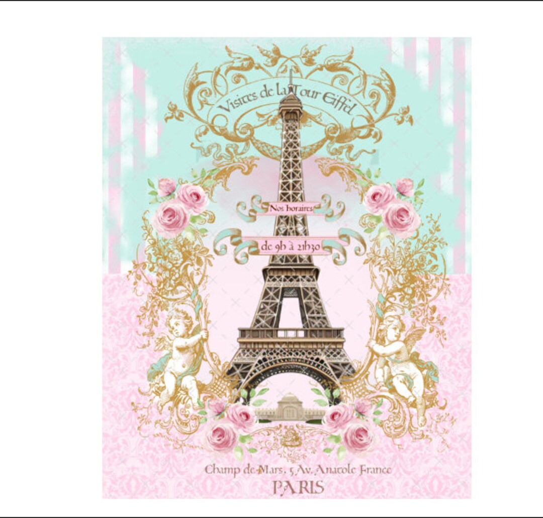 DIGITAL PRINT, 8X10 Vintage French Prints, Marie Antoinette Prints ...