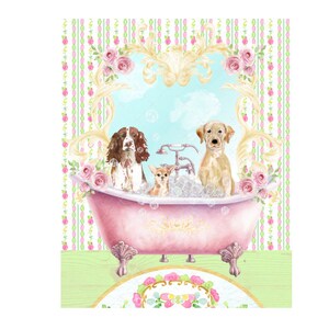 DIGITAL ART, Downloadable Art, Bathtime Printable Art, Nursery Download ...