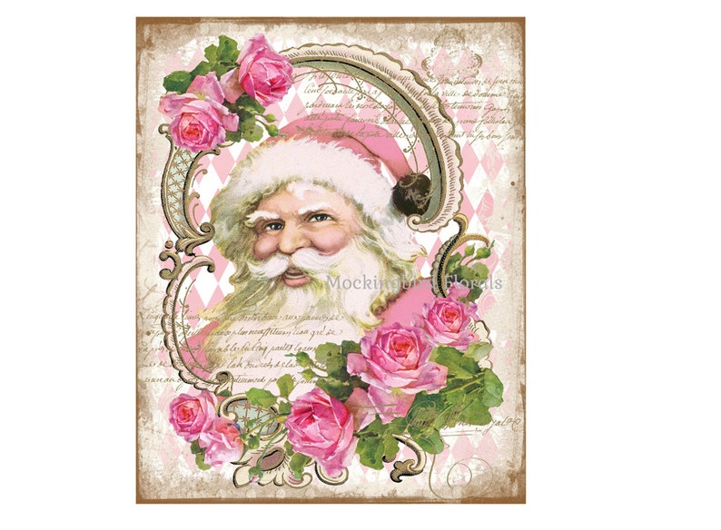 FLAT NOTE CARDS 5 X 7 Note Cards French Santa Christmas - Etsy