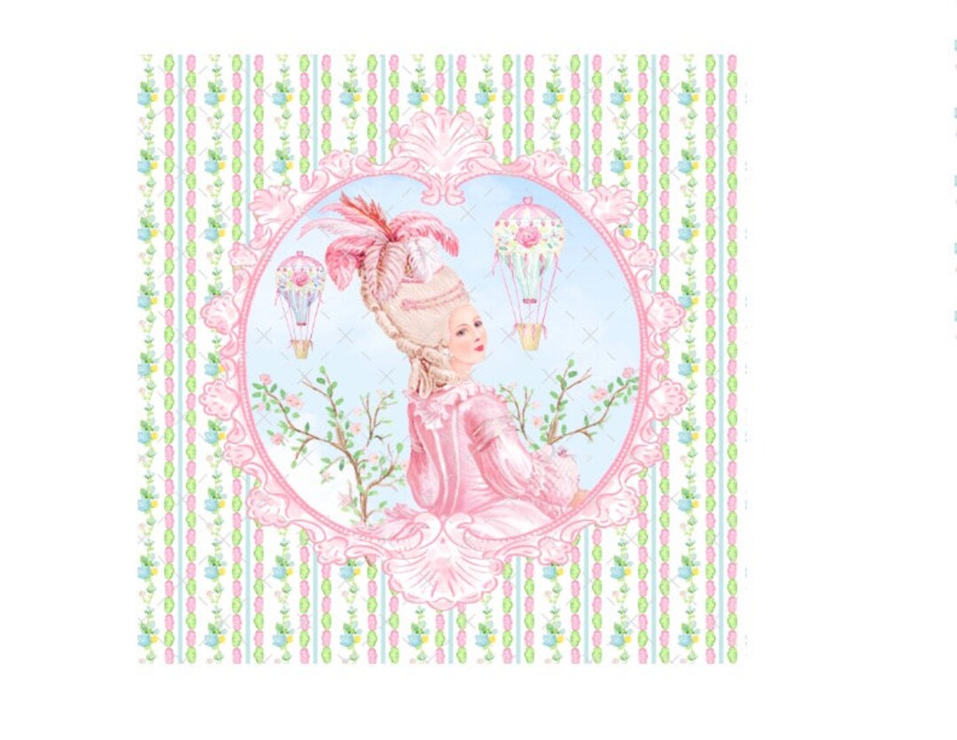 DIGITAL PRINT, 10x10 French Digital, Marie Antoinette Prints, Let Them ...