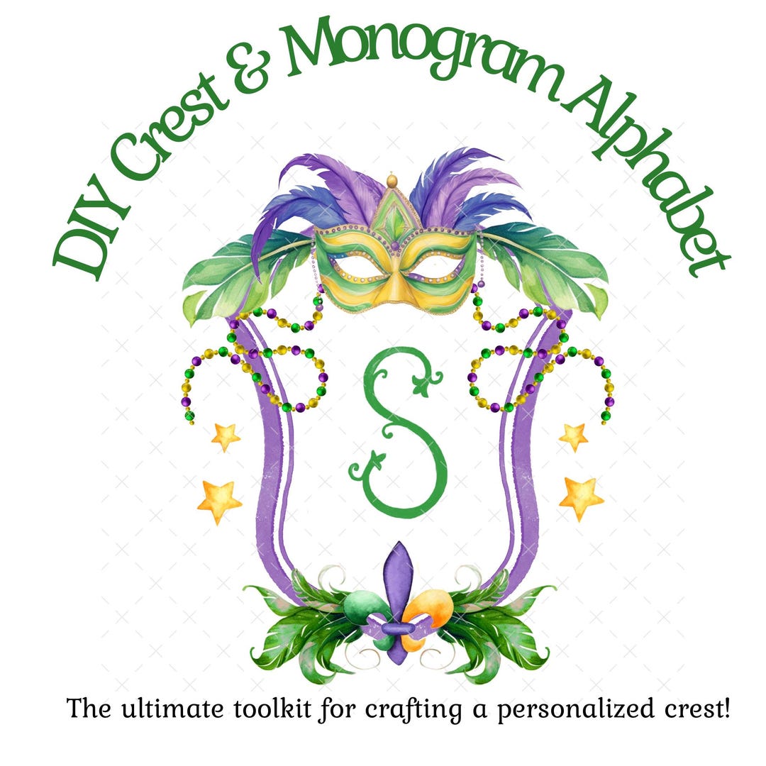 DIY CREST, Watercolor, DIY Stationery, Monogram, Mockingbird Florals ...