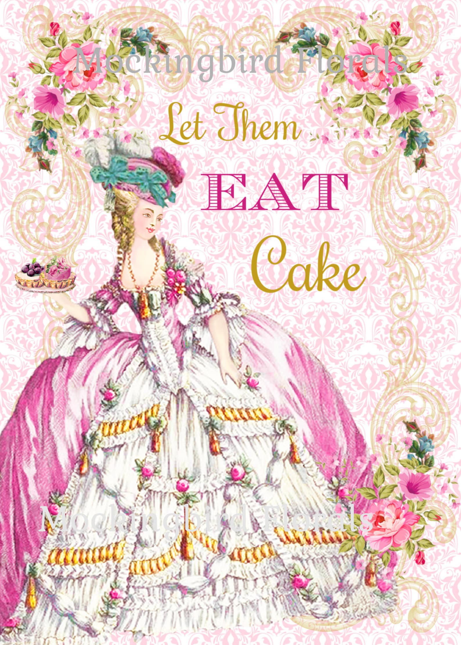 DIGITAL PRINT, 8X10 Vintage French Prints, Marie Antoinette Prints ...