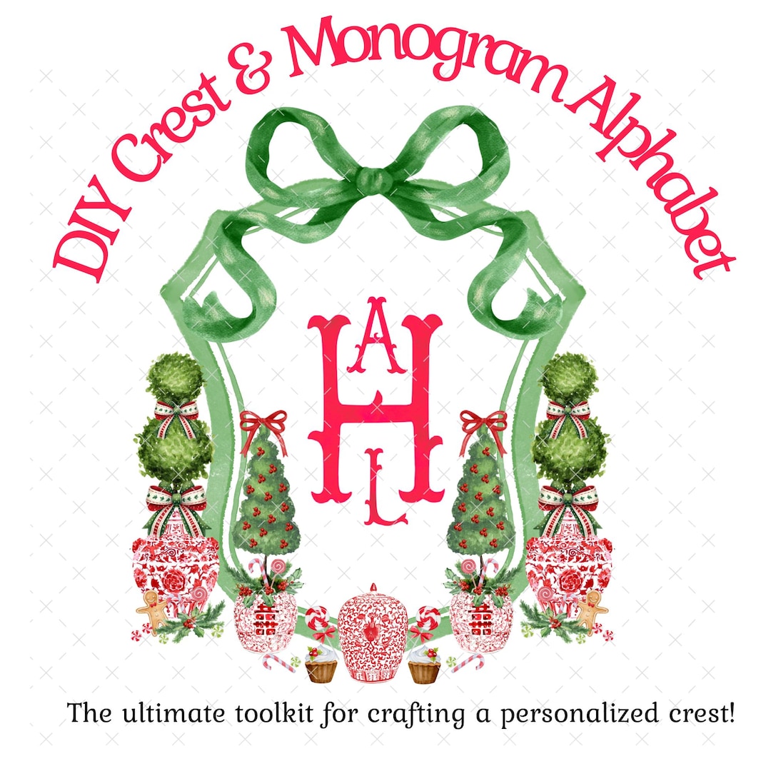 DIY CREST, Topiary, DIY Stationery, Monogram, Clip Art, Mockingbird ...