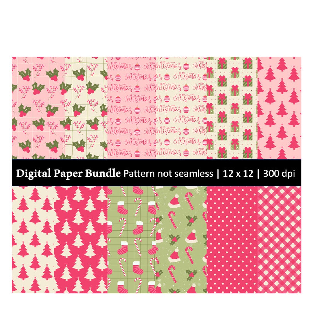 DECOUPAGE DIGITAL BUNDLE, 12 X 12 Digital Papers, Mockingbird Florals ...