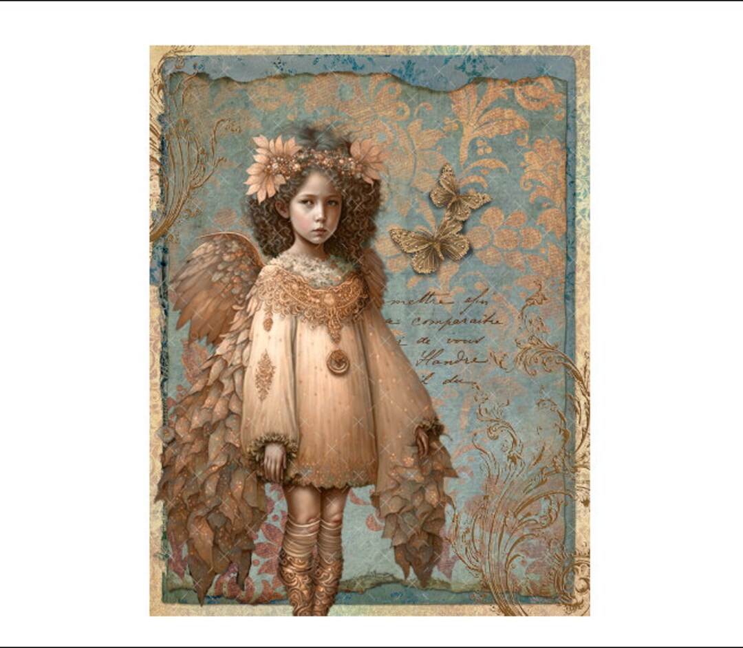 DIGITAL ART, Vintage French Child Download, French Clipart, French ...