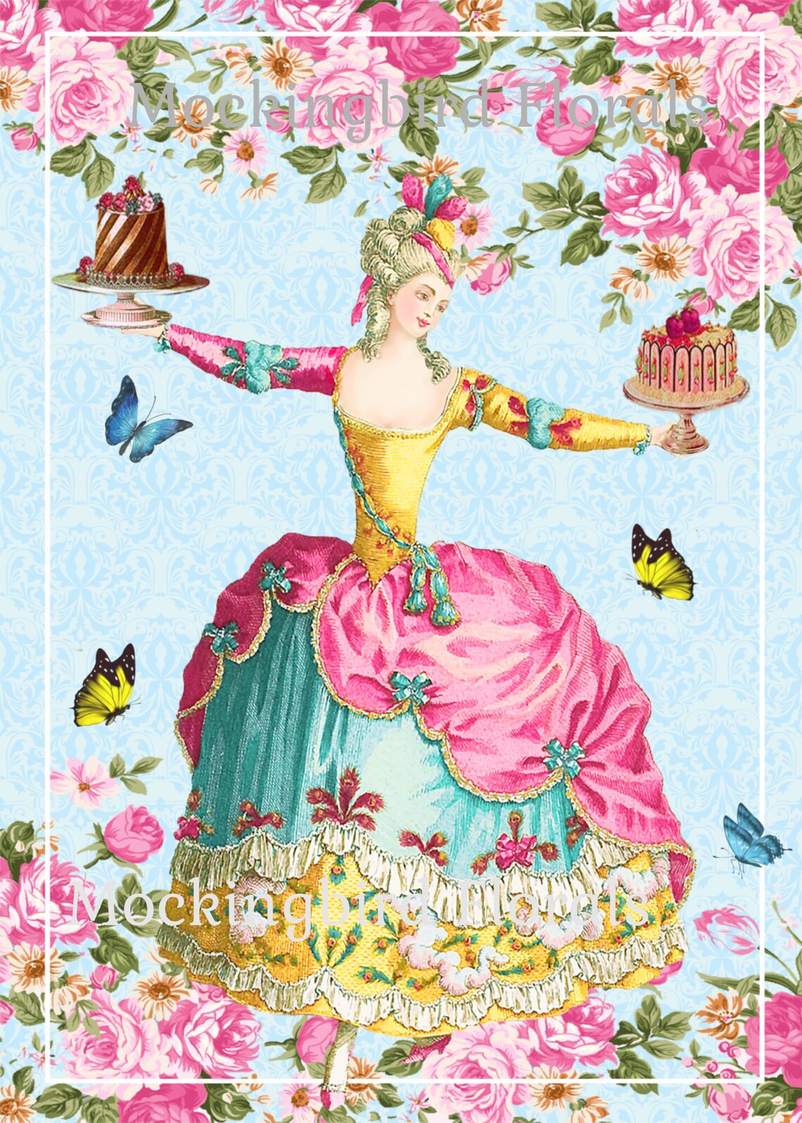 DIGITAL PRINT, 8X10 Vintage French Prints, Marie Antoinette Prints ...
