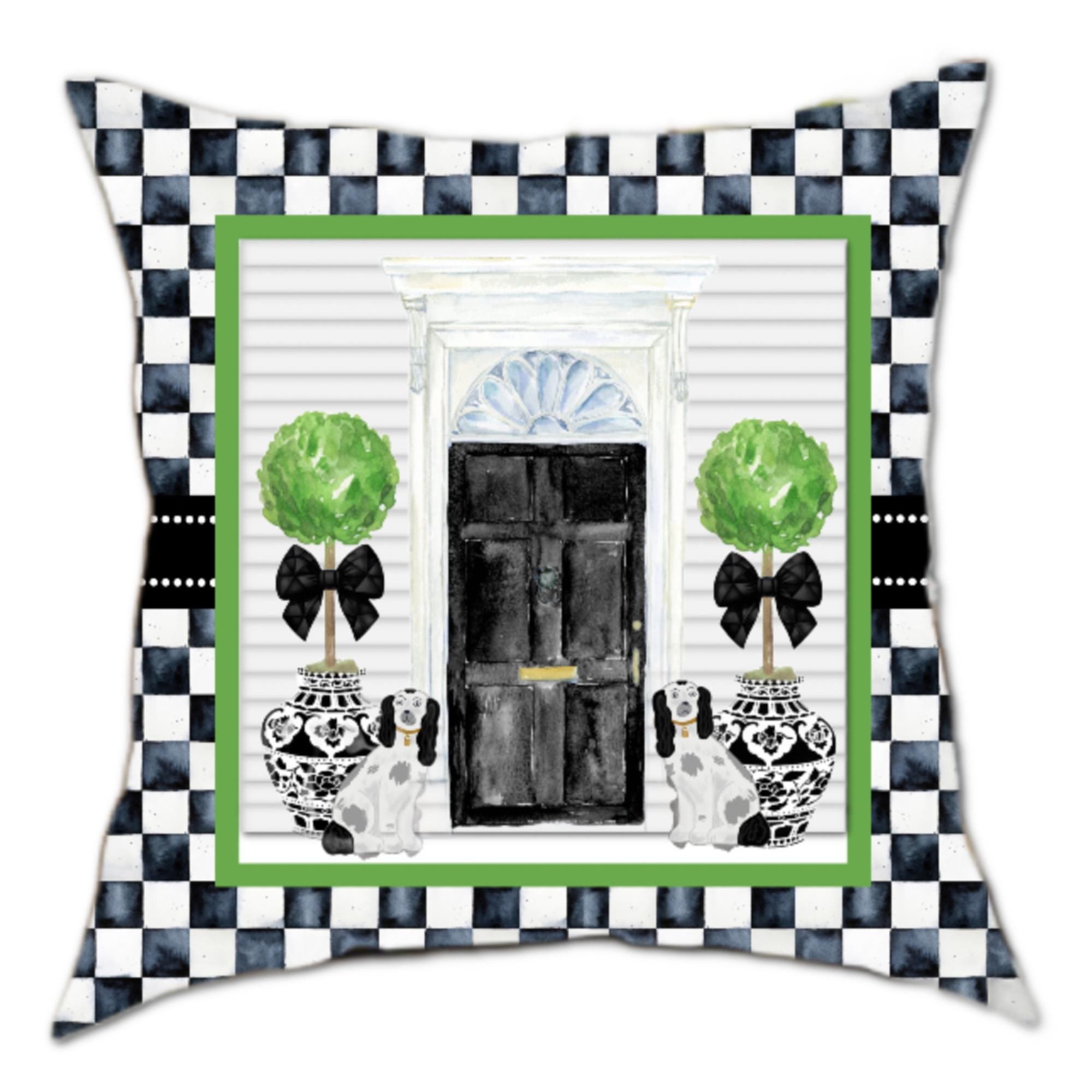 PILLOW COVER, 18 X 18 Pillow Cover, Chinoiserie Pillow Cover ...