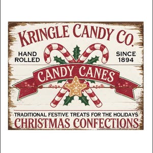 DIGITAL ART, 10X8 Christmas Art, Candy Canes Download, Kringle Candy ...