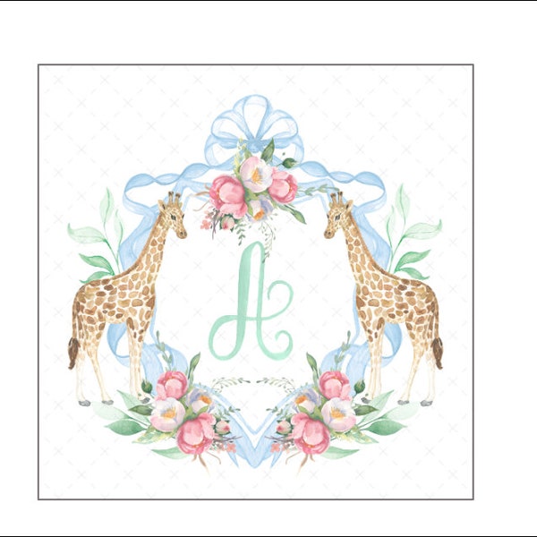 Custom Baby Shower Crest - Etsy