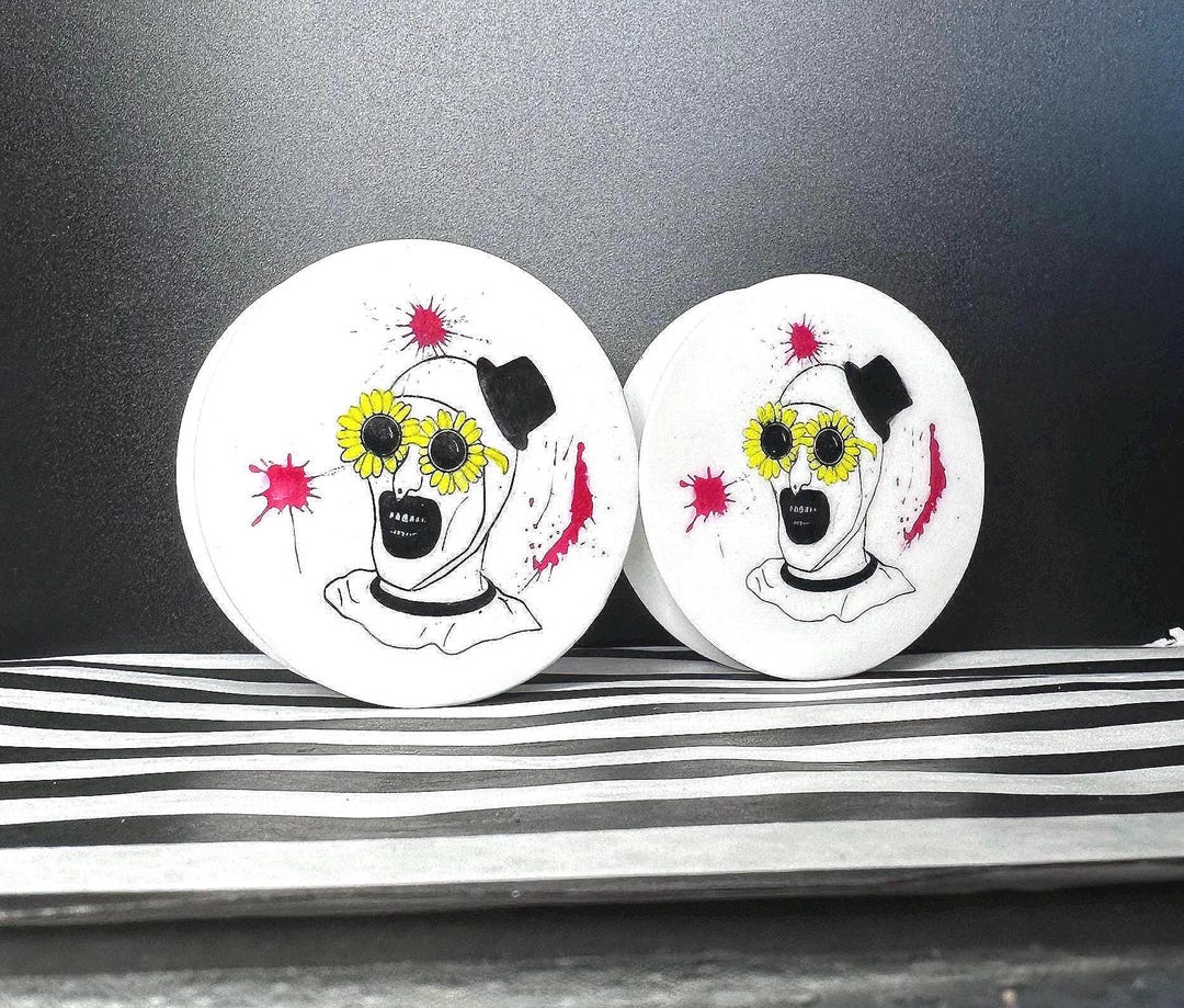 Art the Clown Inspired, Terrifier Custom Handmade Silicone Gauges ...