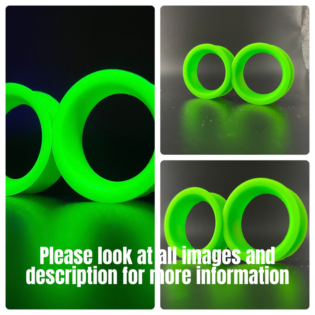 Silicone Flesh Tunnel Gauges for Men, for Her, Custom Colourful ...