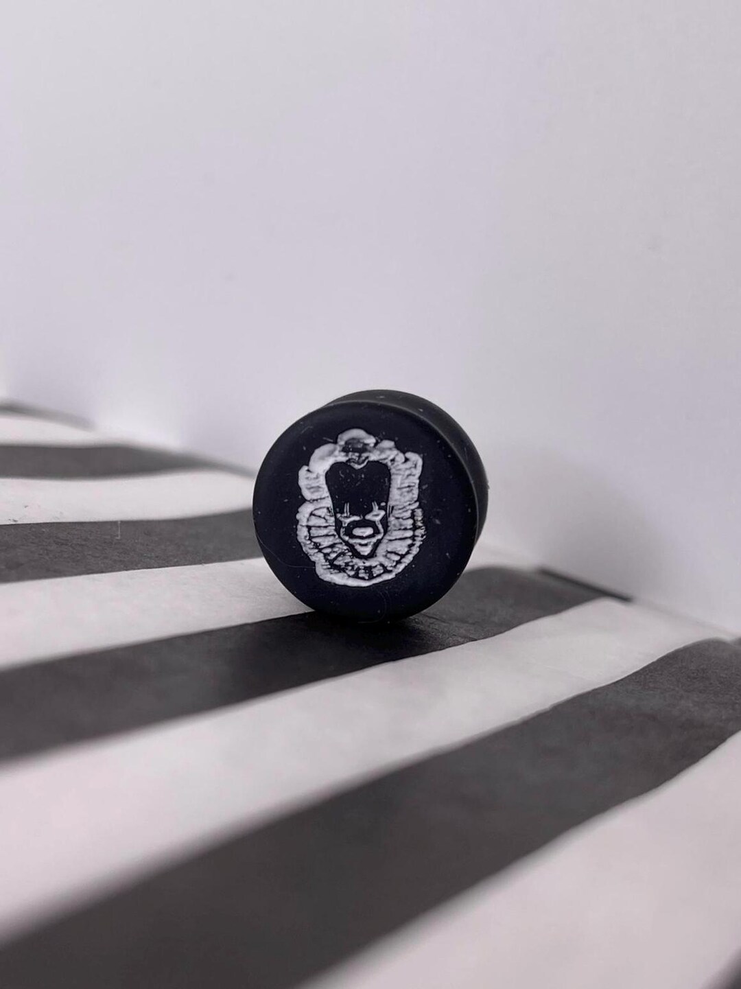 Halloween Horror Clown Custom Engraved Silicone Gauges for Alternative ...