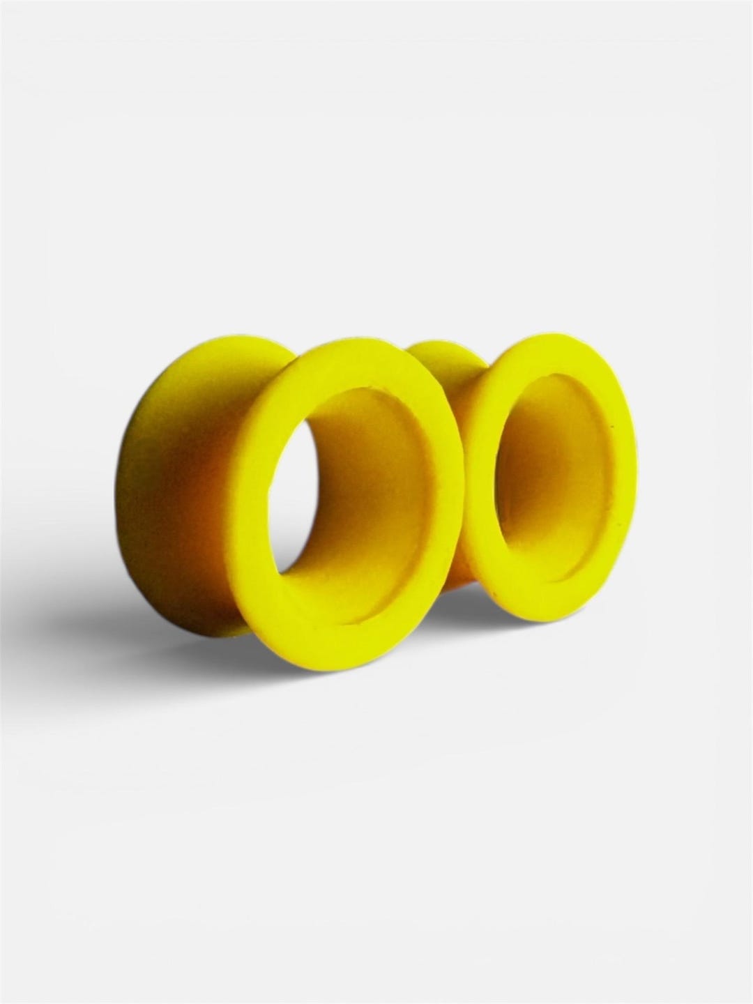 Yellow Completely Custom Handmade to Order Silicone Flesh Tunnels ...