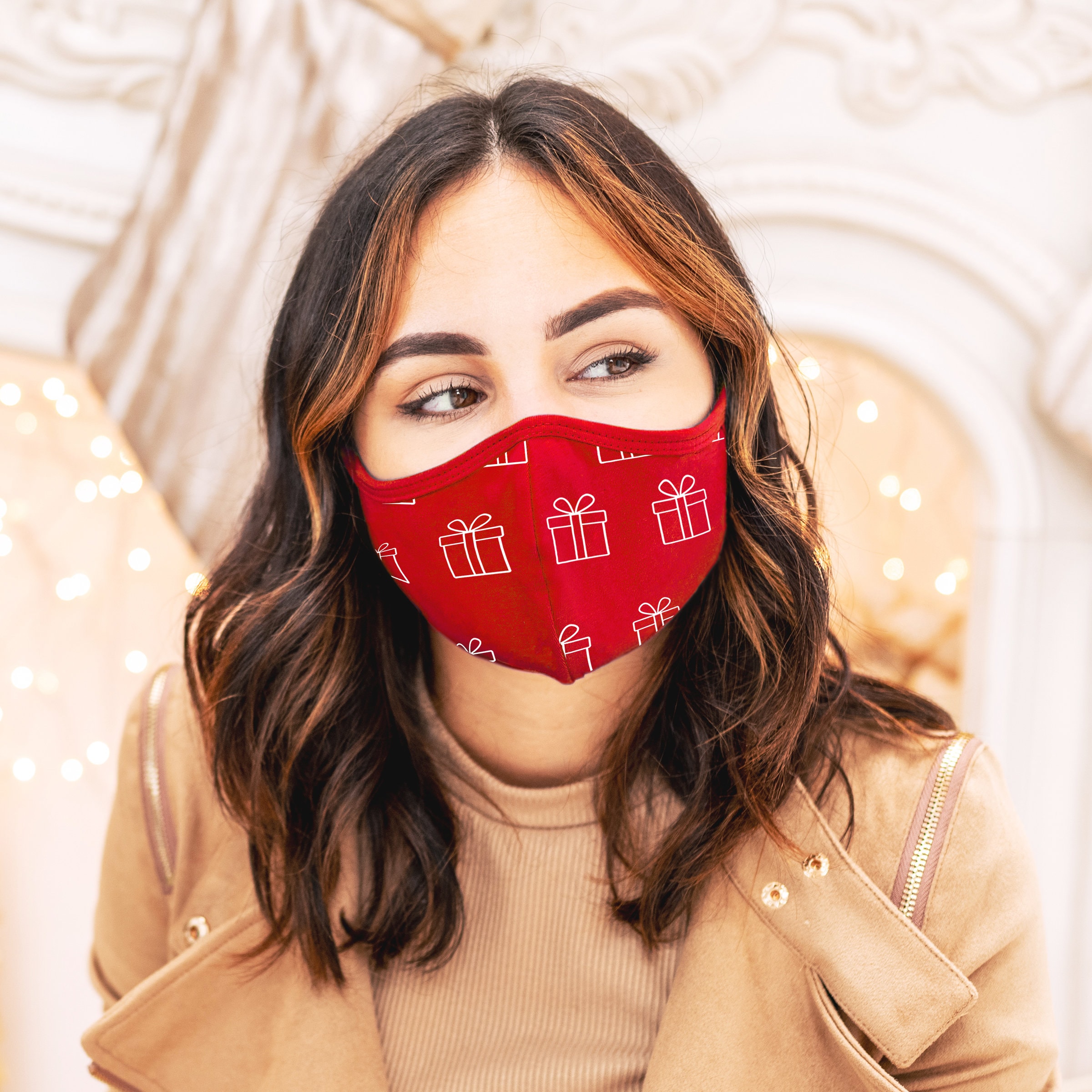 2/pack Christmas Presents Face Mask in Red - Etsy