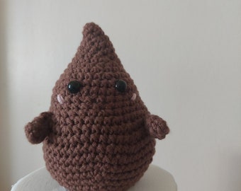 Crochet Poo Pattern With Poo Quote, US English Terms, Handmade Funny ...