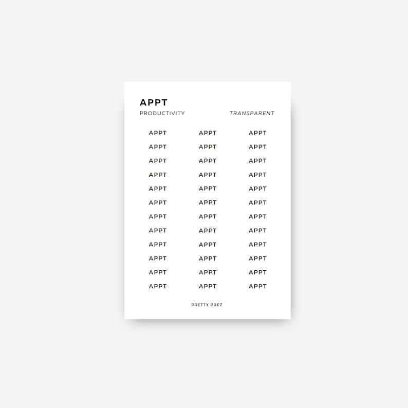 Productivity Stickers | Work, Appt, to Do, to Buy, Notes, Tasks ...