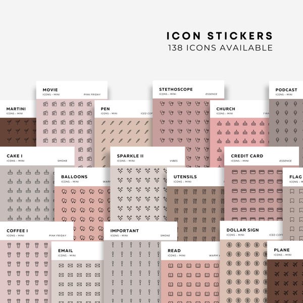 Icon Sticker - Etsy