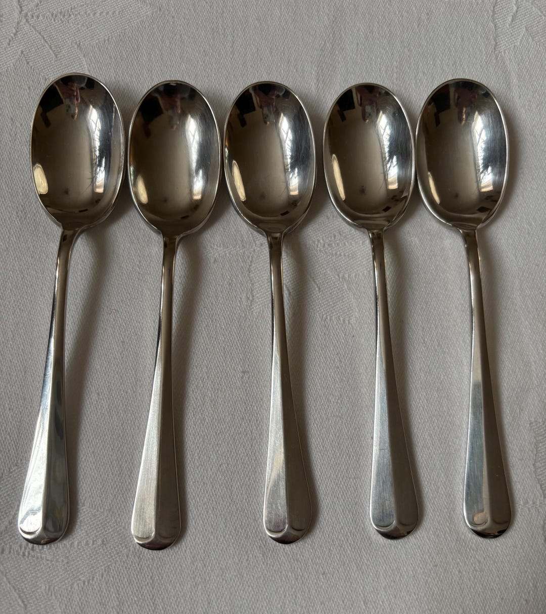 5 Vintage Harrods Silver Plated Small Spoons - Etsy