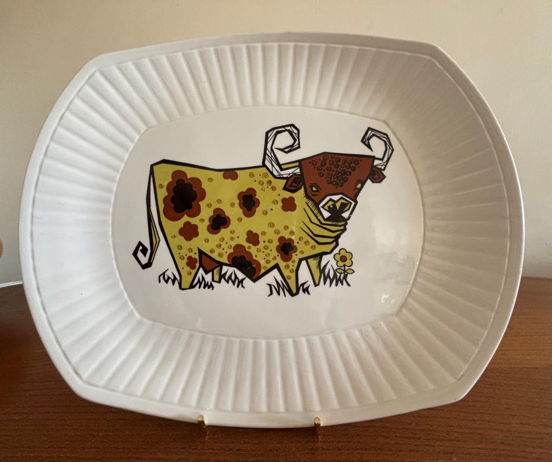 Vintage English Ironstone Beefeater Steak and Grill Plate - Etsy