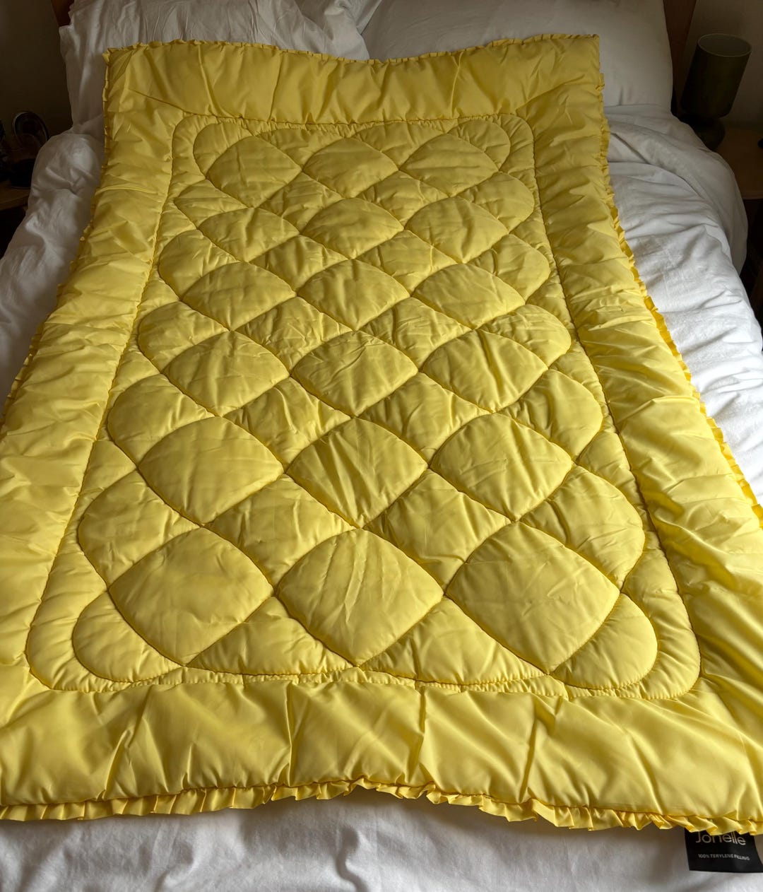 Vintage Jonelle Yellow Single Bed Size Quilt - UK Only - Etsy